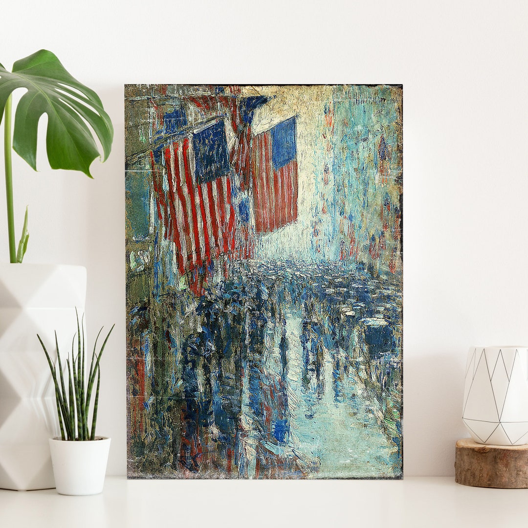 Fourth of July Decor | Living Room Wall Art | Patriotic Canvas ...