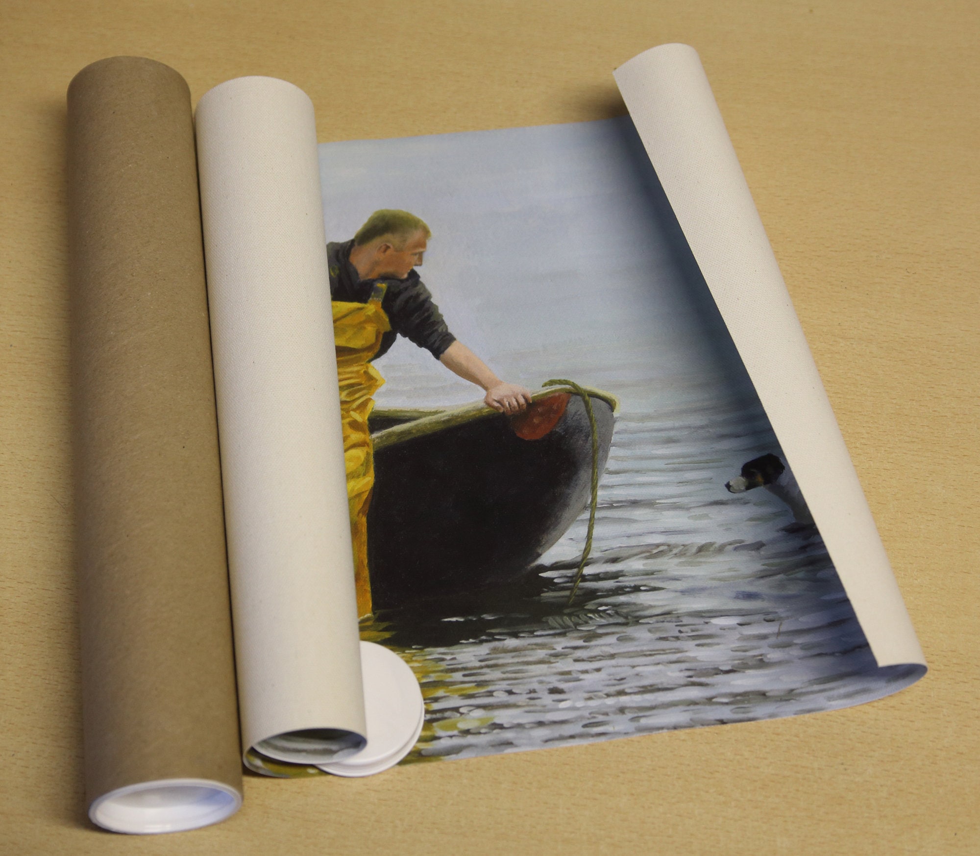 Irish Curragh Boat Currach Ireland Canvas Picture Print Artist Keith ...