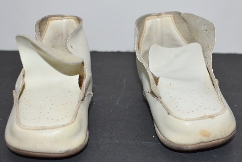 Vintage Baby Beaver Mid Century Baby Shoes Infant Leather No Laces - Etsy