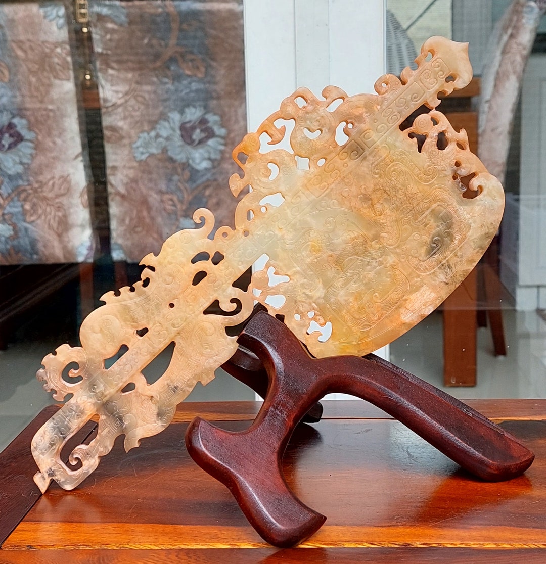 Beautiful Chinese Antique Axe Hatchet-shaped Pure Natural Hetian Jade ...