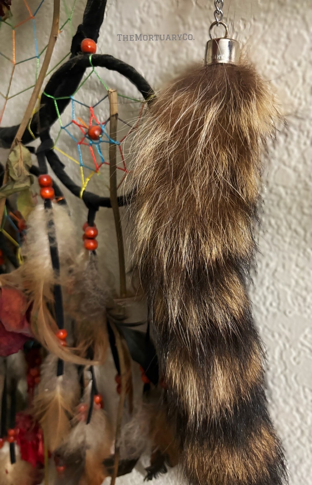 Real Raccoon Tail Keychain Genuine Natural Raccoon Tail - Etsy