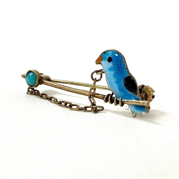 Bluebird Brooch - Etsy