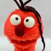 Red Monster hand puppet muppet style with dreads | Etsy