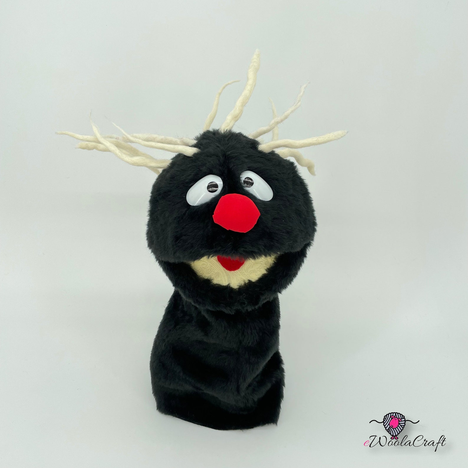 Black Shadow Hand Puppet Muppet Style - Etsy