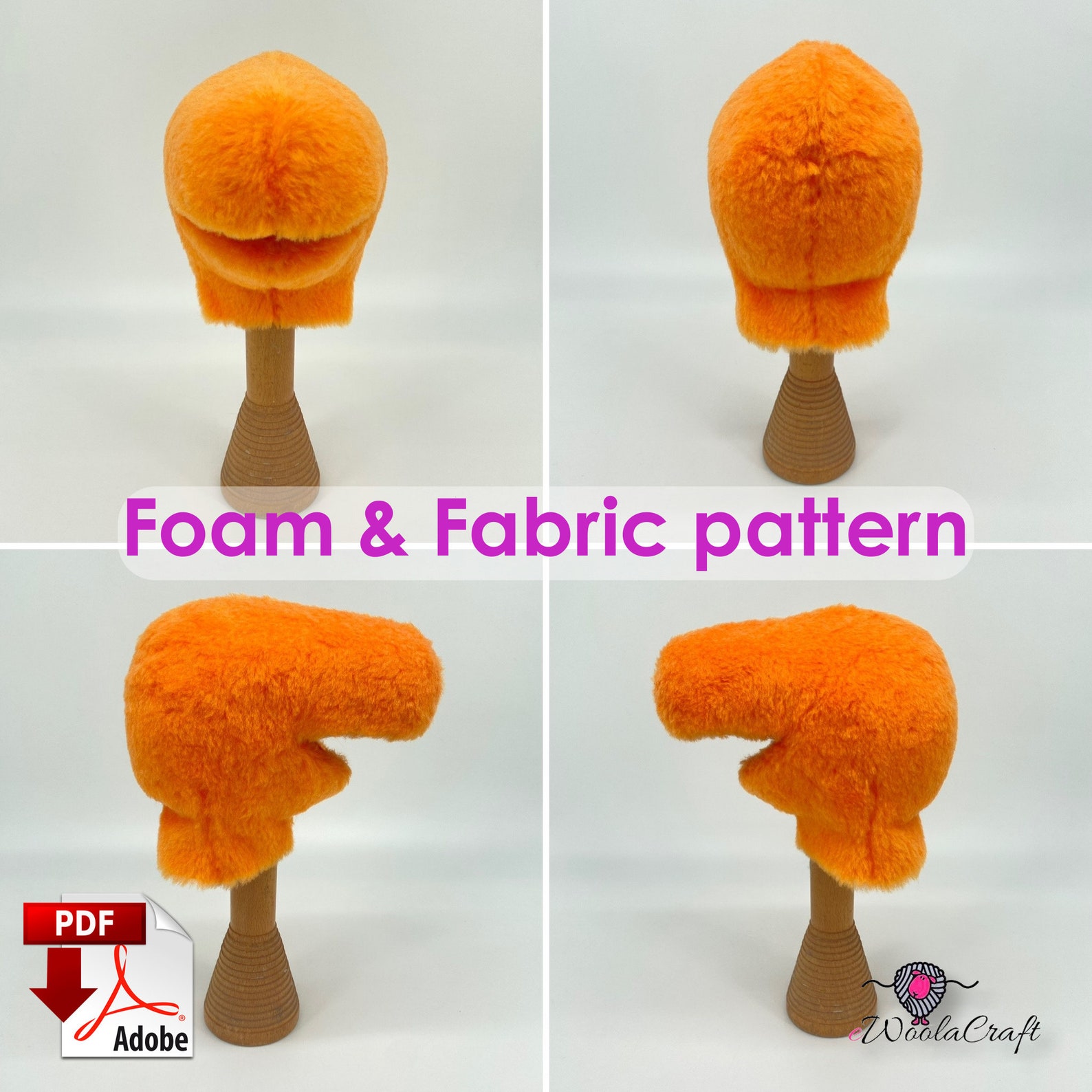 The Long Nose-shaped Puppet's Head PATTERN - Etsy
