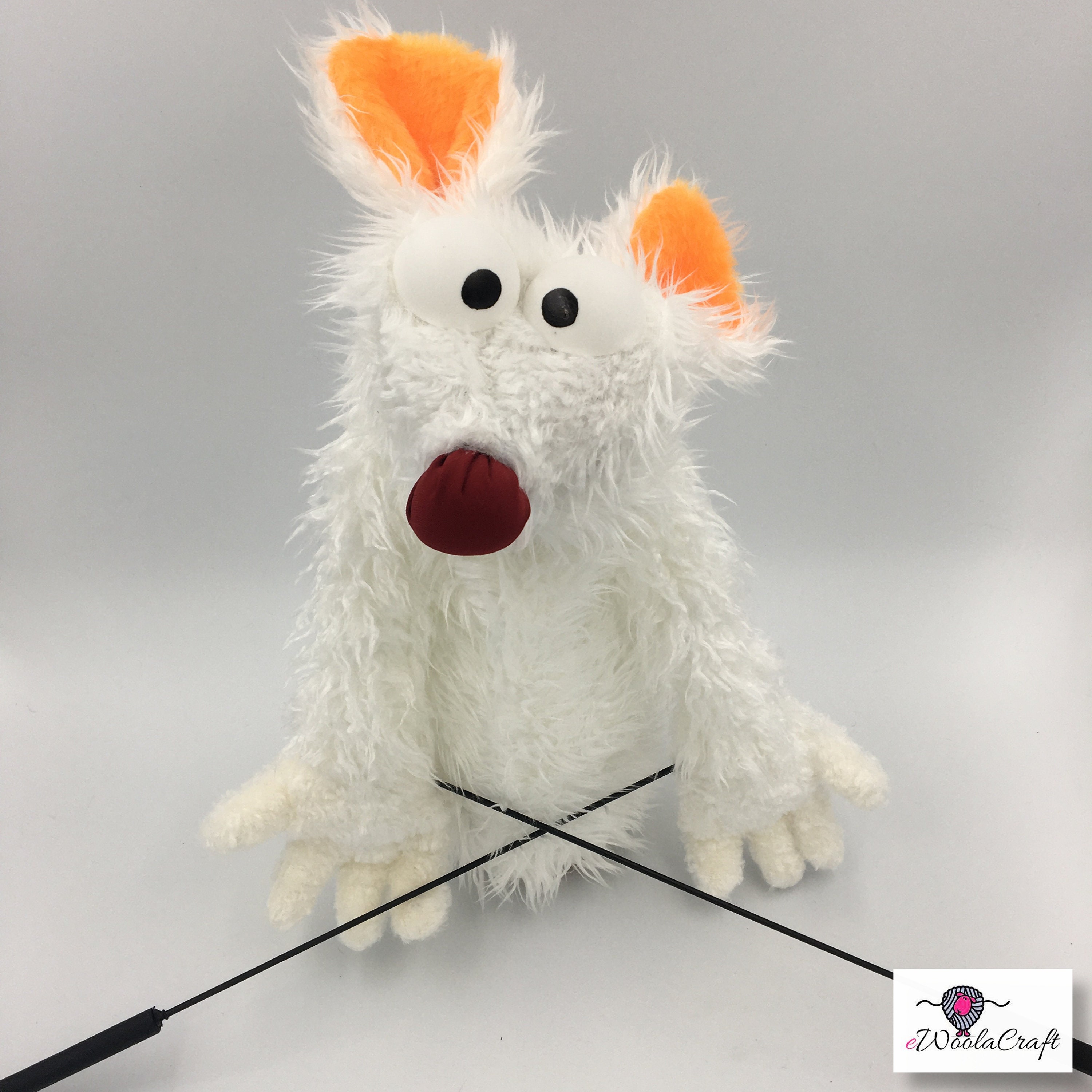 Miss Mouse Hand Puppet Muppet Style | Etsy