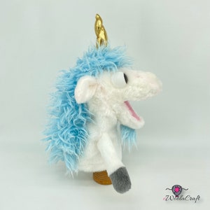Light Blue Happy Unicorn - Hand Puppet, Muppet Style - Etsy