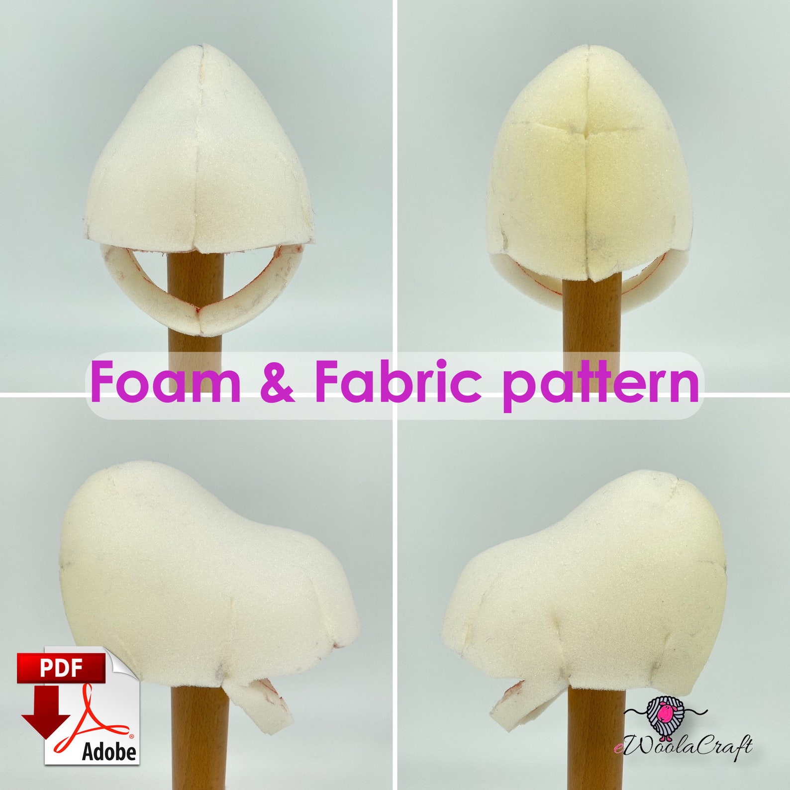 The Bulb-shaped Puppet's Head PATTERN - Etsy