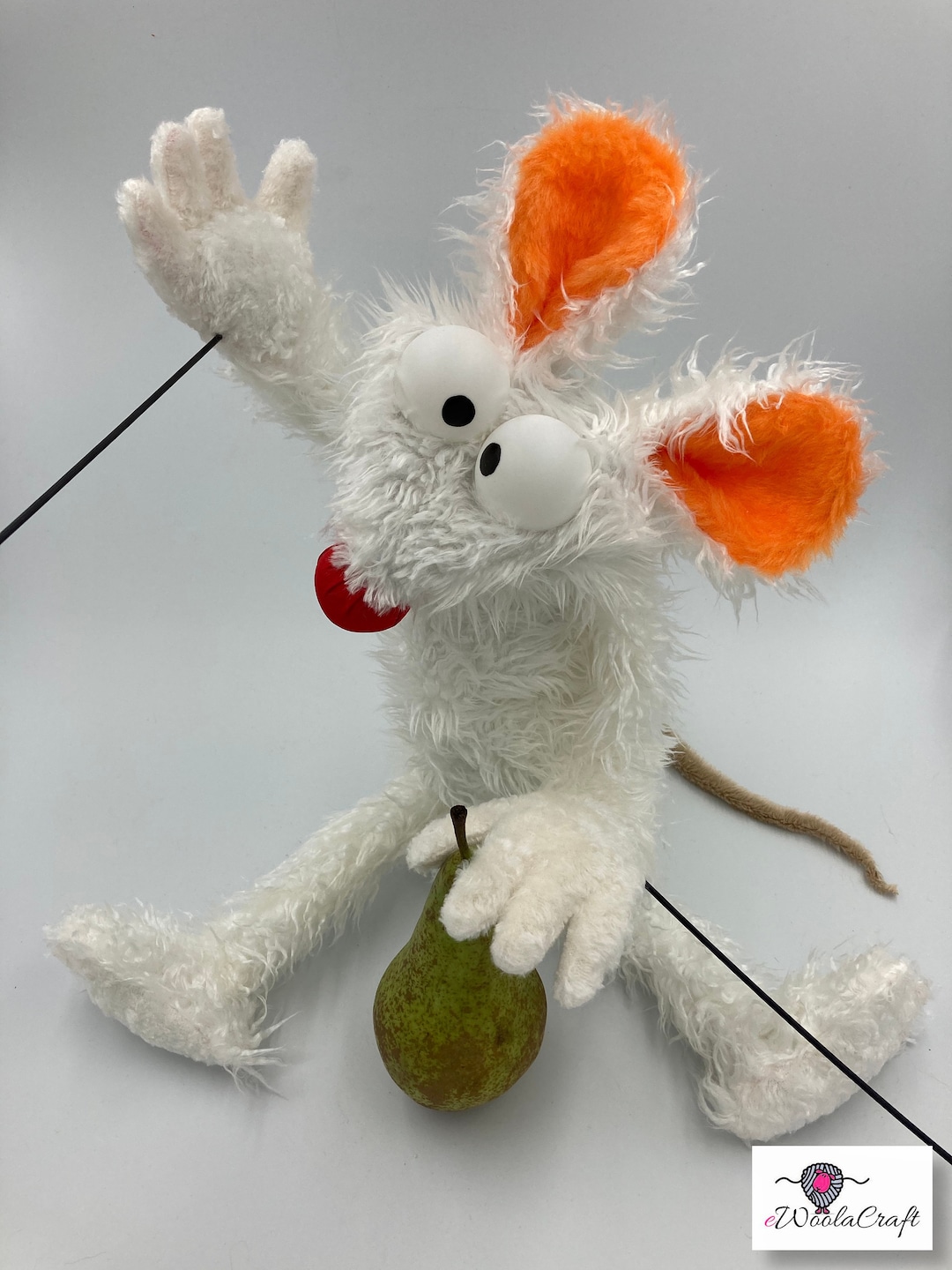Miss Mouse - Hand Puppet, Muppet Style - Etsy