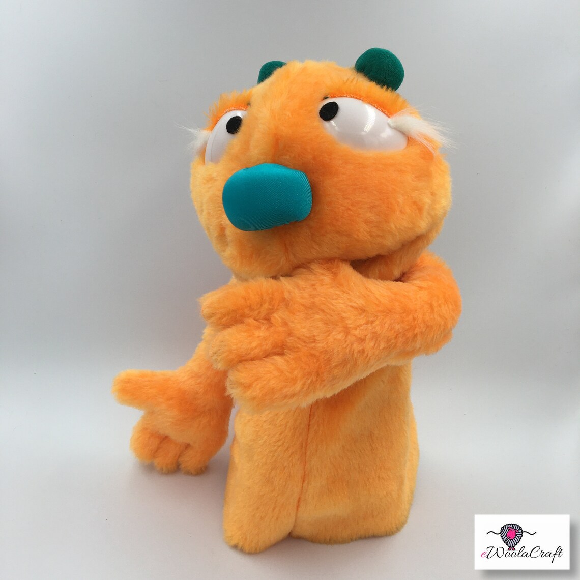 Orange Hero hand puppet muppet style | Etsy