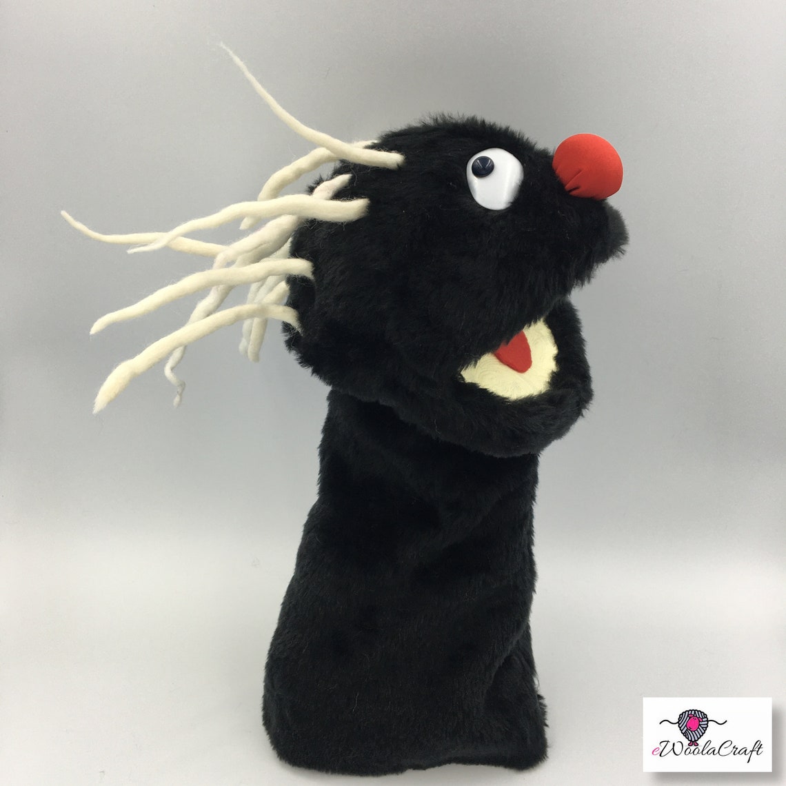 Black Shadow hand puppet muppet style | Etsy