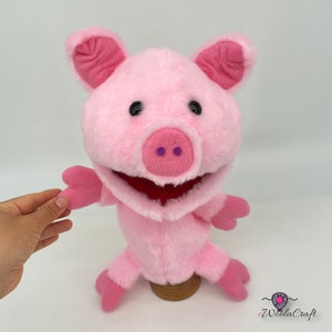 Pink Piglet Hand Puppet: Muppet Style Faux Fur Toy - Etsy