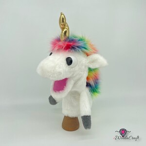 Rainbow Unicorn - Hand Puppet, Muppet Style - Etsy
