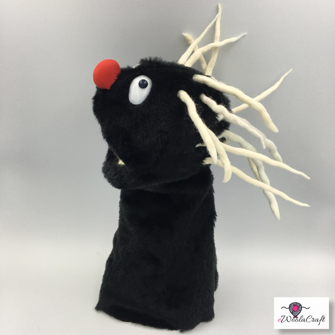 Black Shadow hand puppet muppet style | Etsy