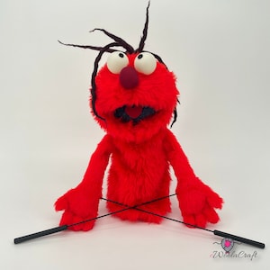 Red Monster - Hand Puppet, Muppet Style With Dreads - Etsy
