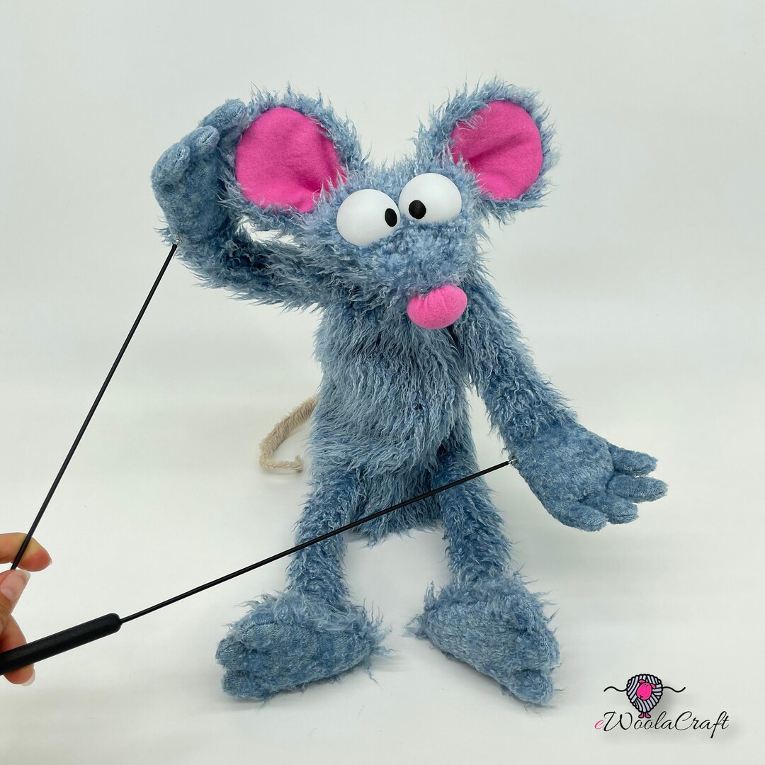 Ratty Pinky Joy - Hand Puppet, Muppet Style - Etsy