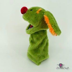 Green Doggy - Hand Puppet - Etsy