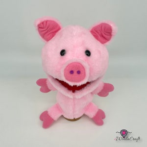 Pinky Piglet - Hand Puppet, Muppet Style, Pink Puppet, Pink Baby Pig - Etsy
