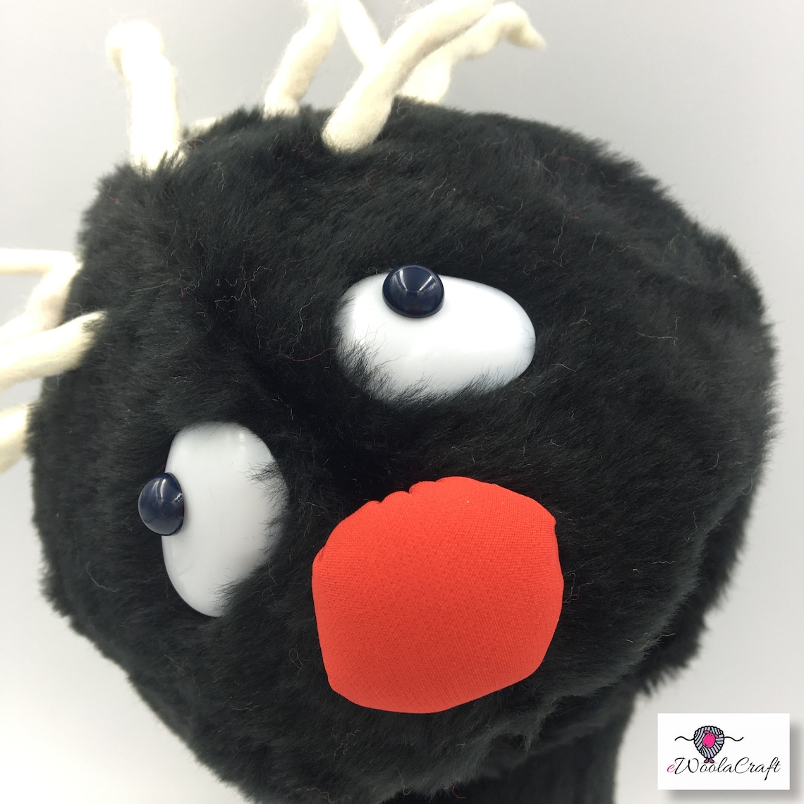 Black Shadow hand puppet muppet style | Etsy