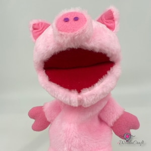 Pinky Piglet - Hand Puppet, Muppet Style, Pink Puppet, Pink Baby Pig - Etsy
