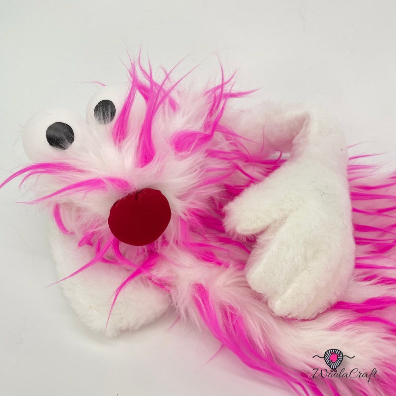 Pinky Yeti Hand Puppet Muppet Style - Etsy