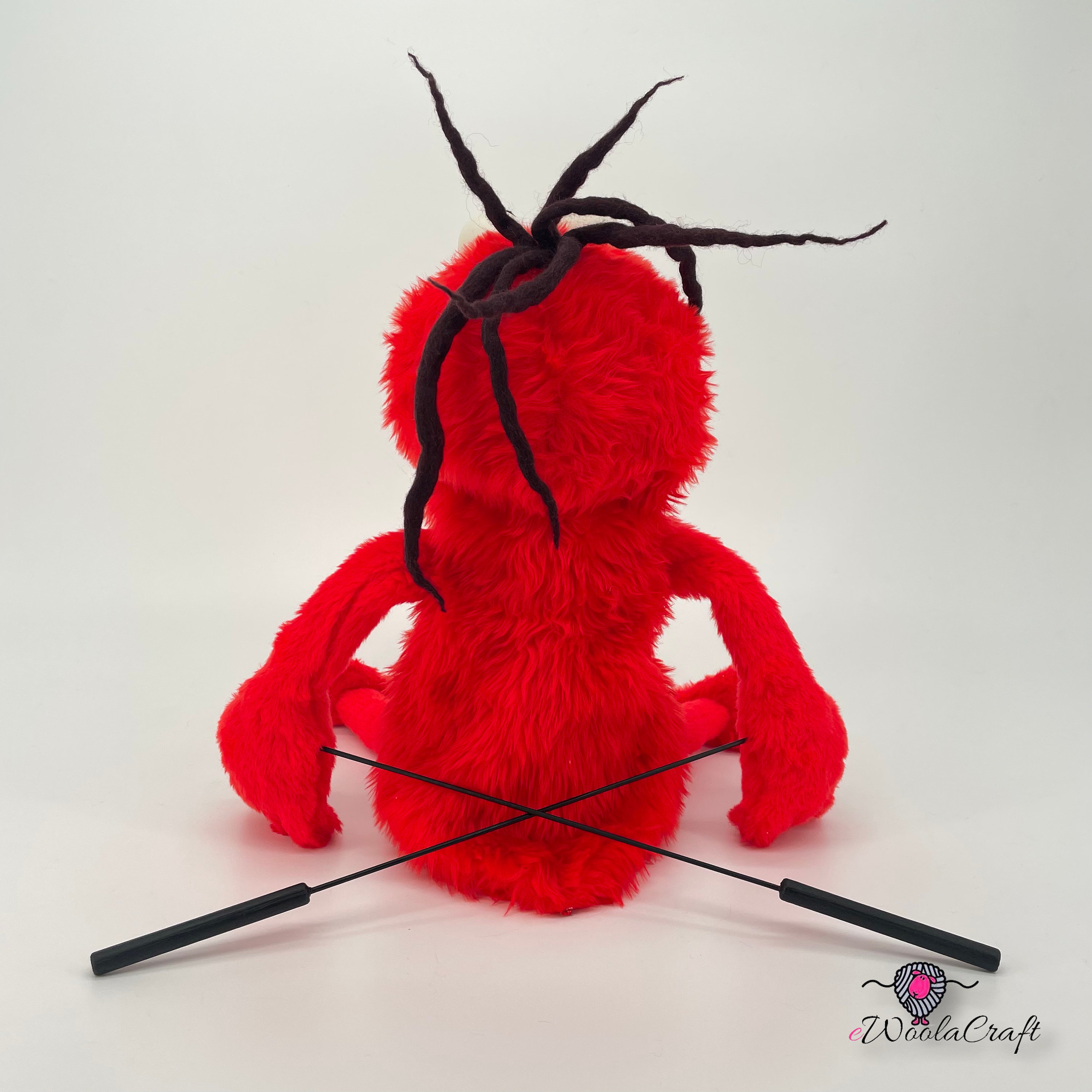 Red Monster - Hand Puppet, Muppet Style With Dreads - Etsy