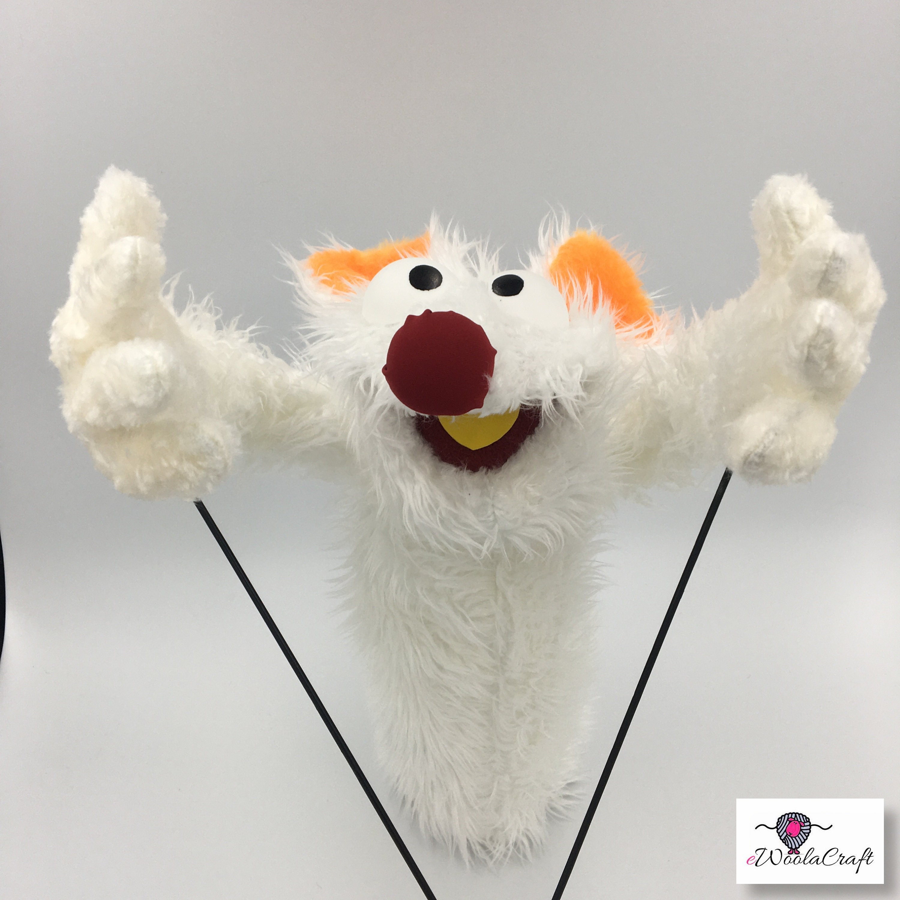 Miss Mouse Hand Puppet Muppet Style | Etsy