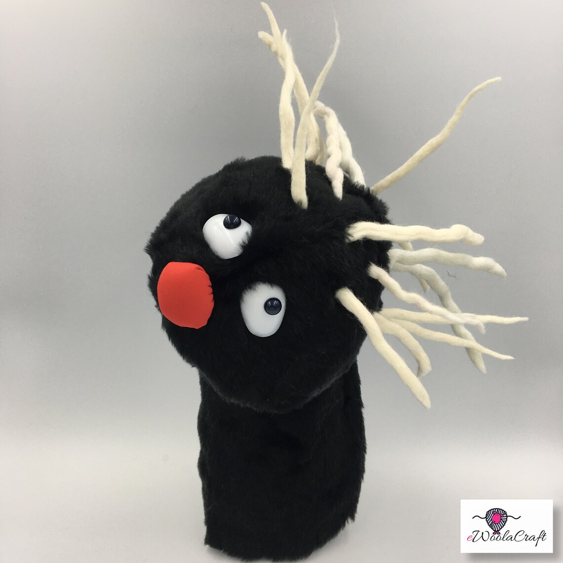 Black Shadow hand puppet muppet style | Etsy