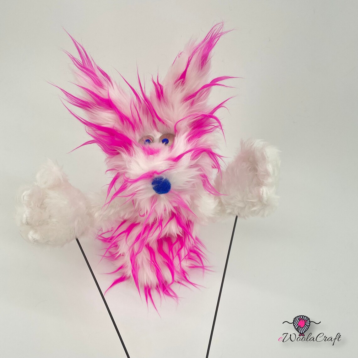 Snowy Kitten Hand Puppet Muppet Style - Etsy