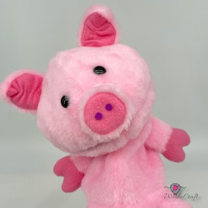 Pinky Piglet - Hand Puppet, Muppet Style, Pink Puppet, Pink Baby Pig - Etsy