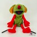 Green Doggy With Red Accent - Hand Puppet - Etsy UK