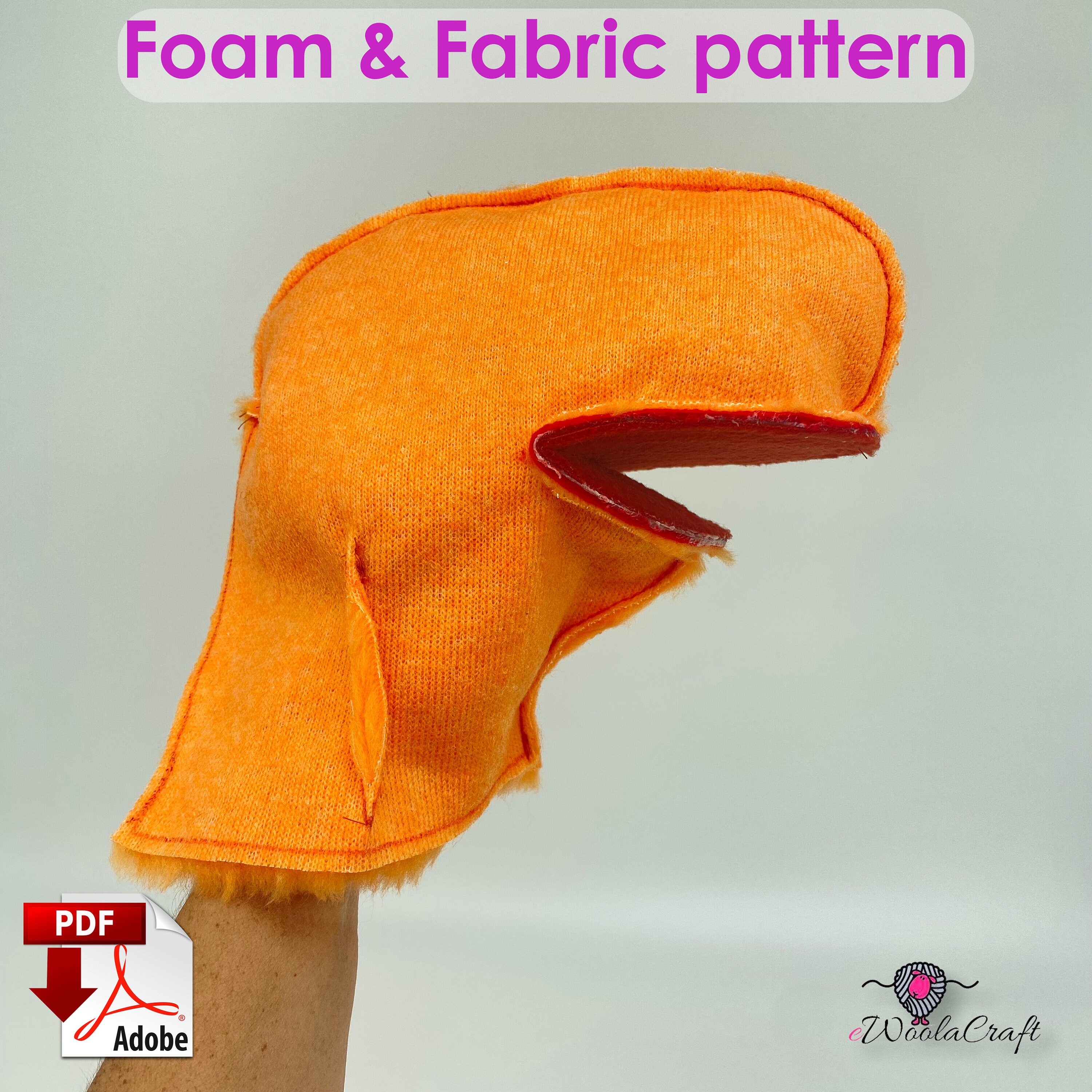The Long Nose-shaped Puppet's Head PATTERN - Etsy