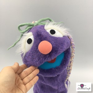 Handmade Purple Peonia Puppet: Muppet Style Toy - Etsy
