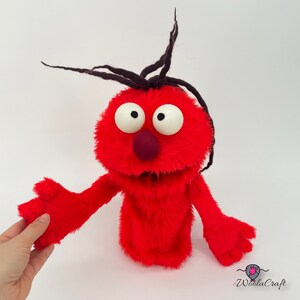 Red Monster - Hand Puppet, Muppet Style With Dreads - Etsy