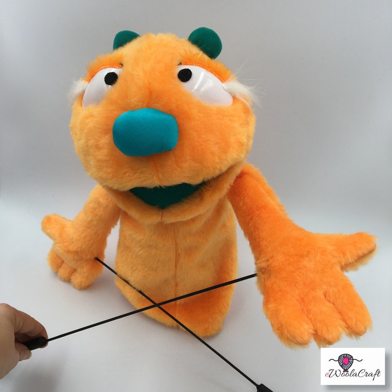 Orange Hero hand puppet muppet style | Etsy