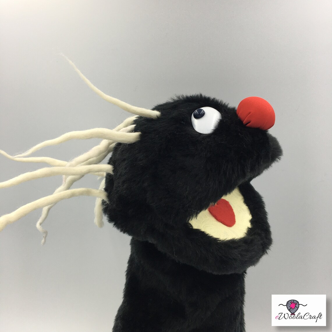 Black Shadow hand puppet muppet style | Etsy