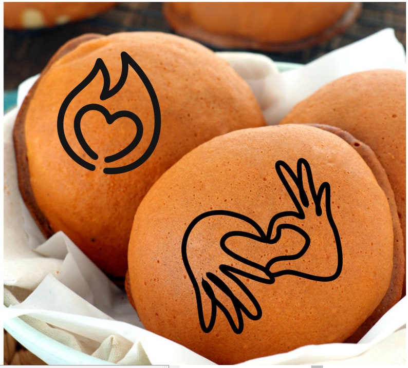 Custom Burger Stamp BBQ Branding Personalised Bread Stamp for Holiday ...