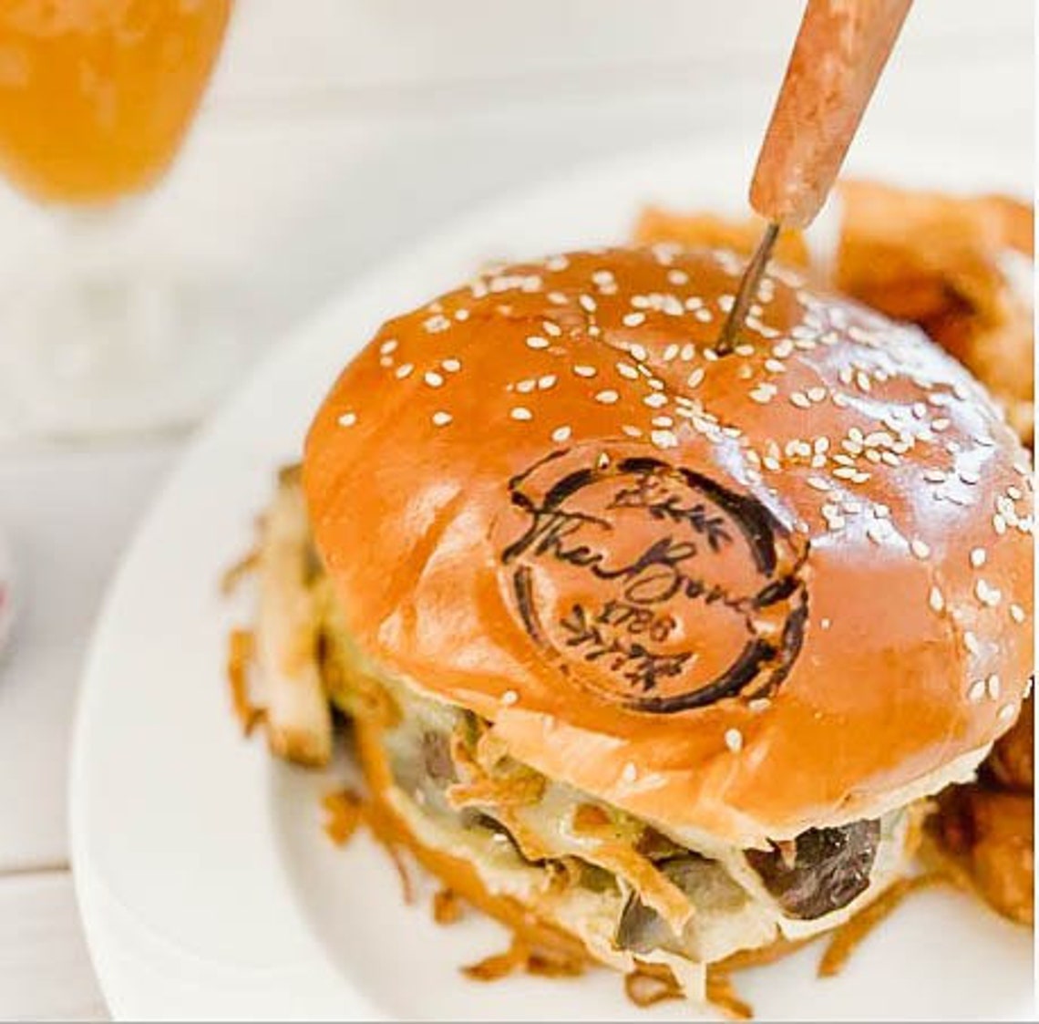 Custom Burger Stamp BBQ Branding Personalised Bread Stamp for - Etsy