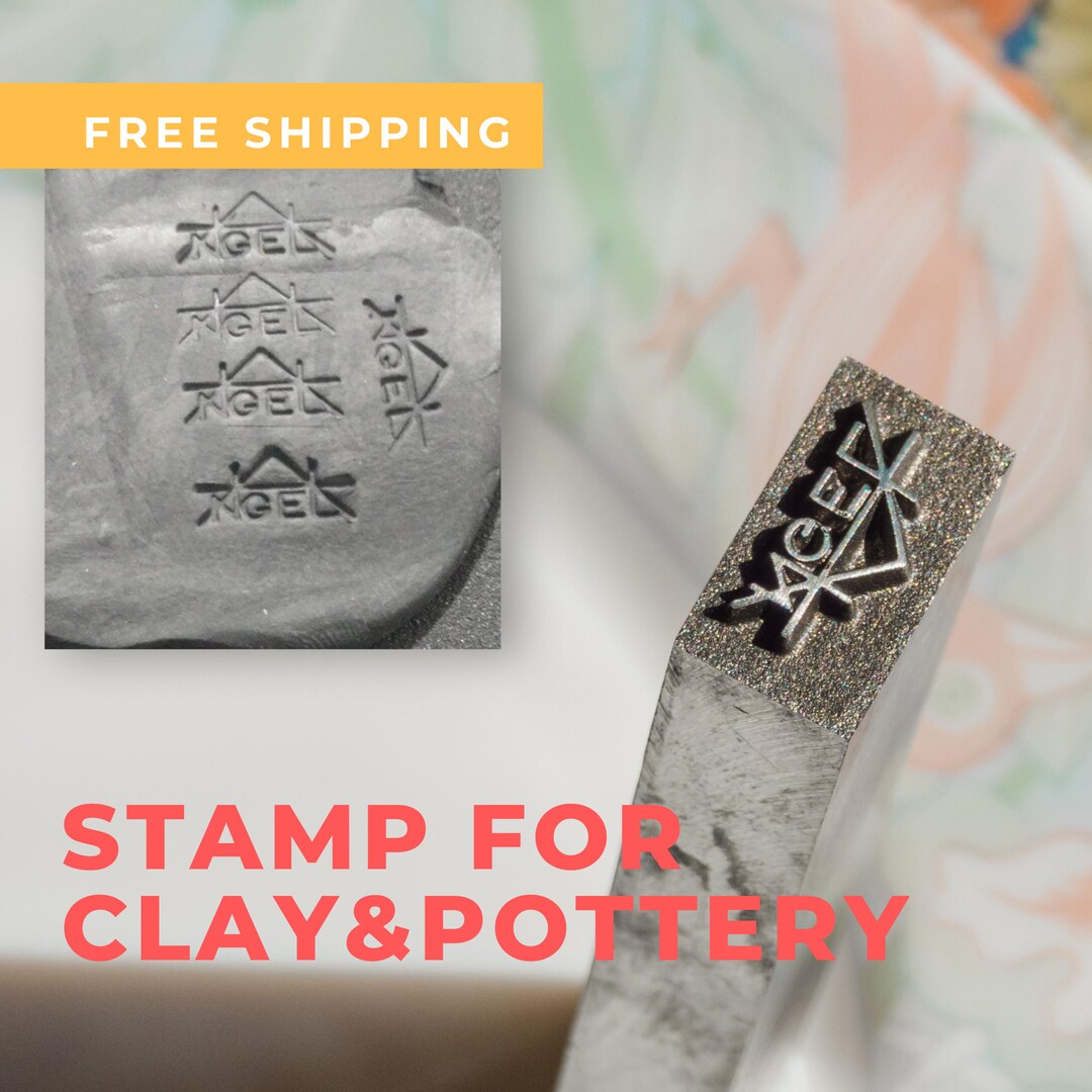 Custom Clay Stamp Pottery Signature Touchmark Polymer Clay Carving ...