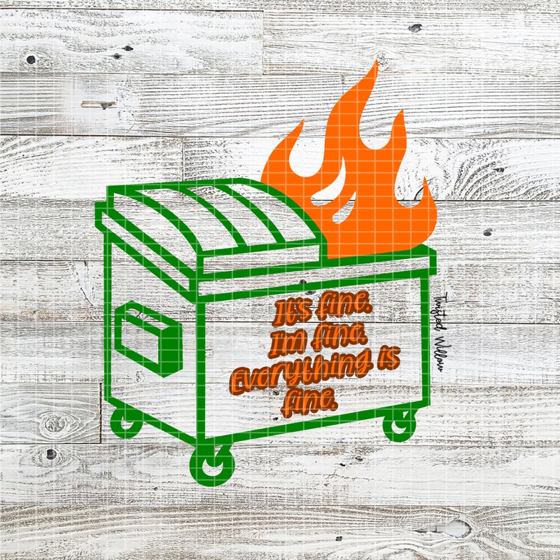 Dumpster Fire Svg File - Etsy