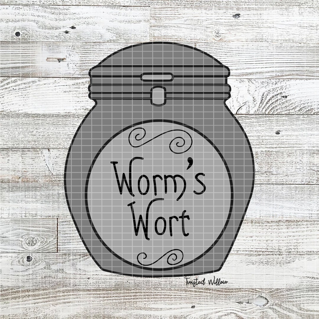 SVG PNG PDF Worms Wort Digital Download - Etsy