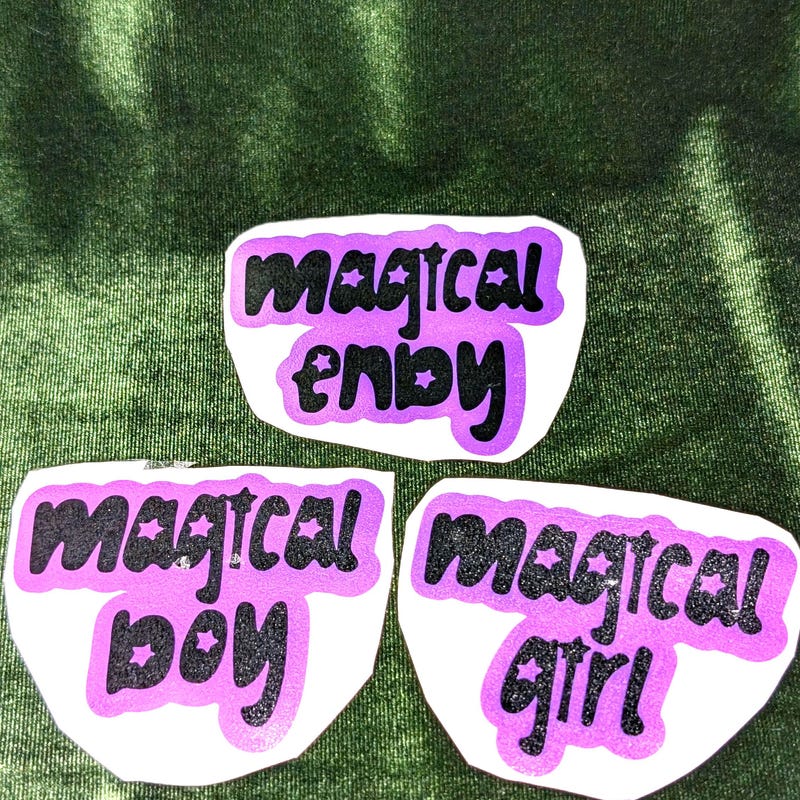 Magical Girl Bumper Sticker - Etsy