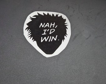 Gojo Satoru Nah I'd Win Sticker Gojo Nah Id Win Nah I'd Win Meme - Etsy