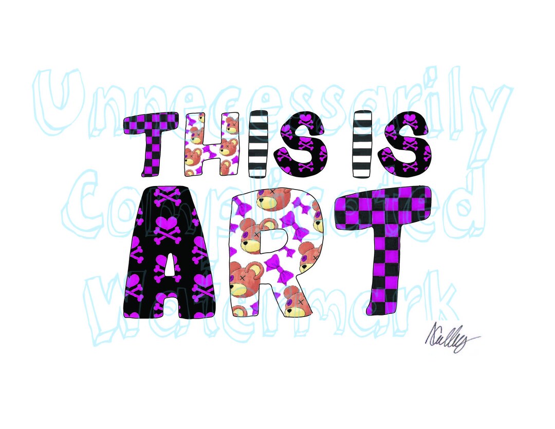 This is Art - Emo Theme - Proof of Concept - Etsy