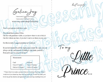 Little Prince Blank Card - Etsy