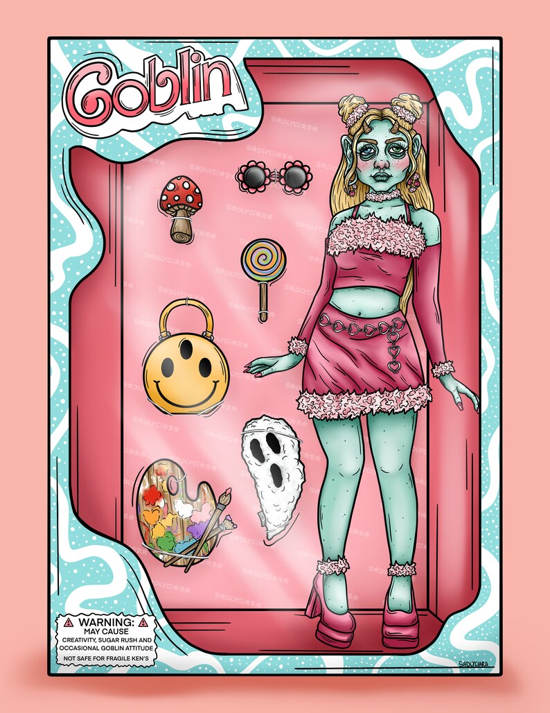 Goblin Barbie Print - Etsy