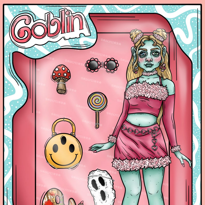 Goblin Barbie Print - Etsy