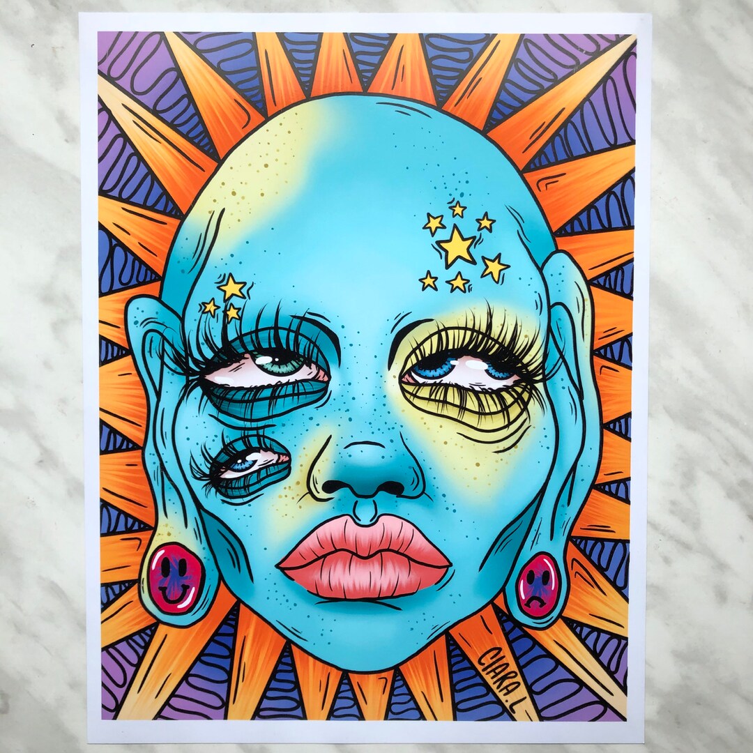 Three Eyed Beauty Print - Etsy