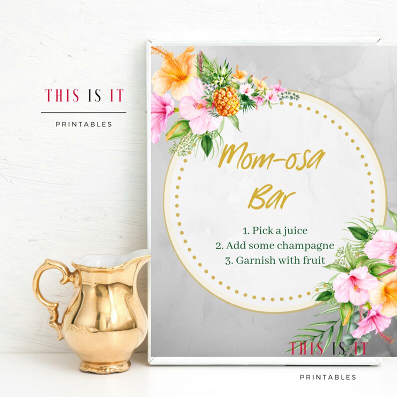Mom-osa Bar Sign momosa Bar-mimosa Bar momosa Fall Sign | Etsy
