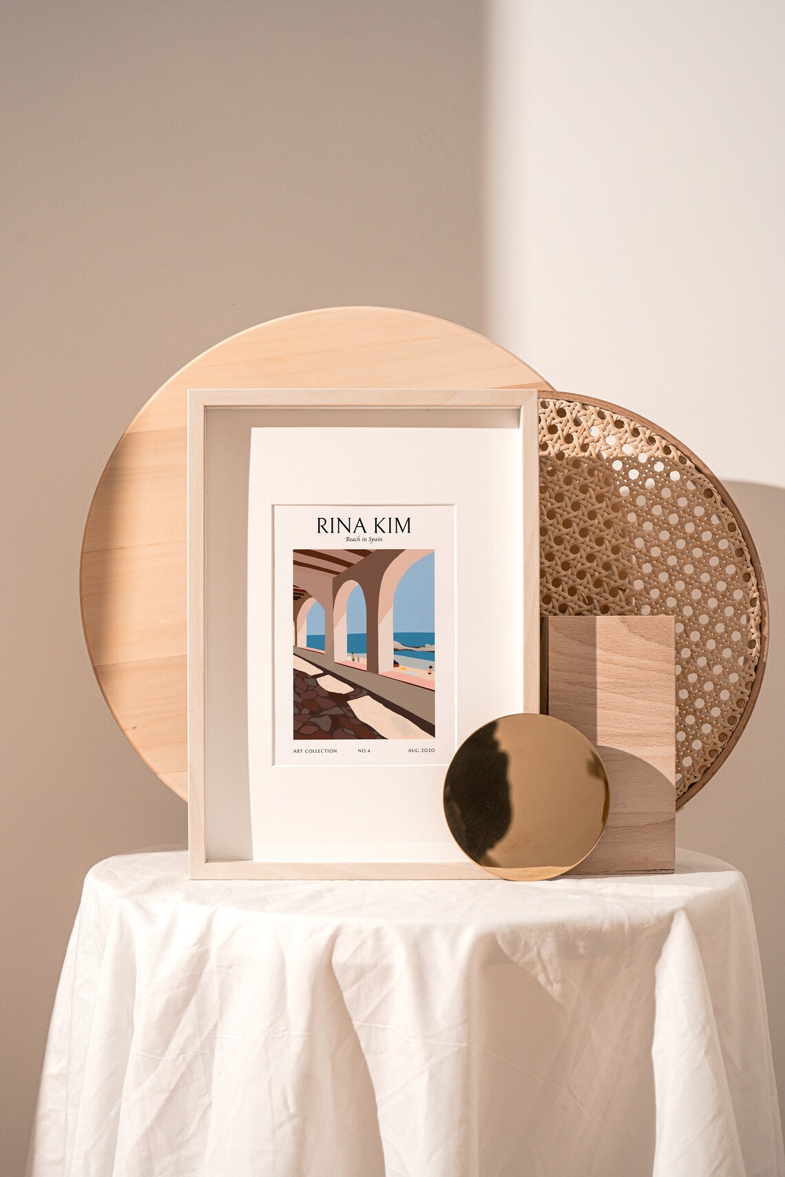 Printable Art Collection No.4, Beach in Spain Poster, Printable Summer ...